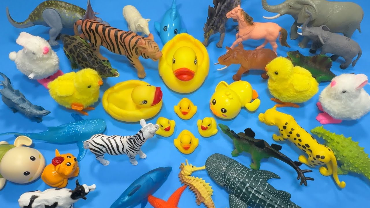 Satisfying Play With Plastic Animals Toys Collection - Tiger, Horse ...
