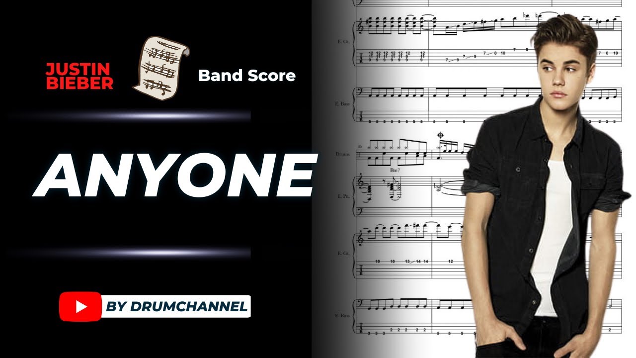 Anyone - Justin Bieber / Band Scores - YouTube