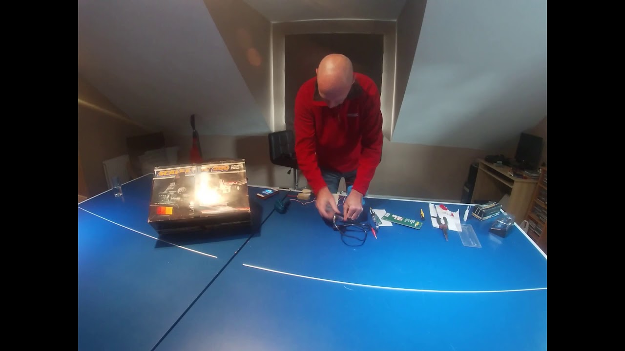 Scalextric track fix - YouTube