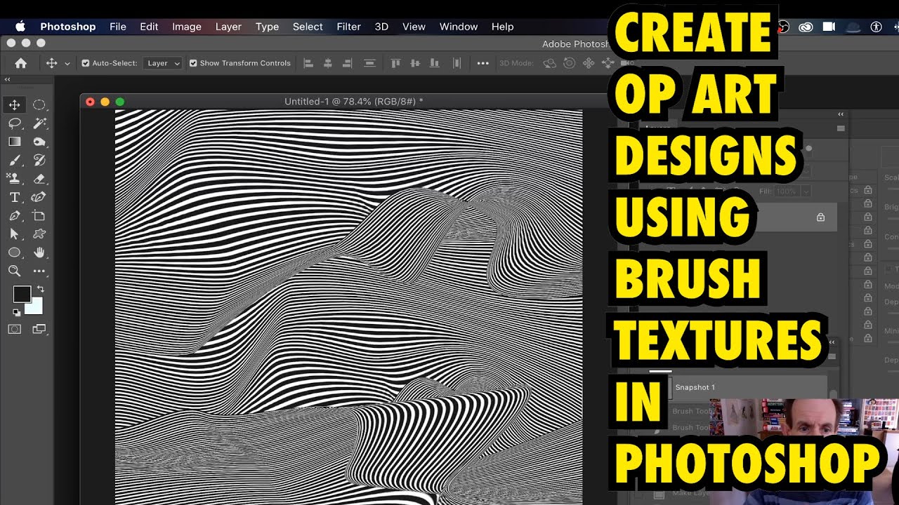 Photoshop Tutorial : Optical art designs in Photoshop using brush ...