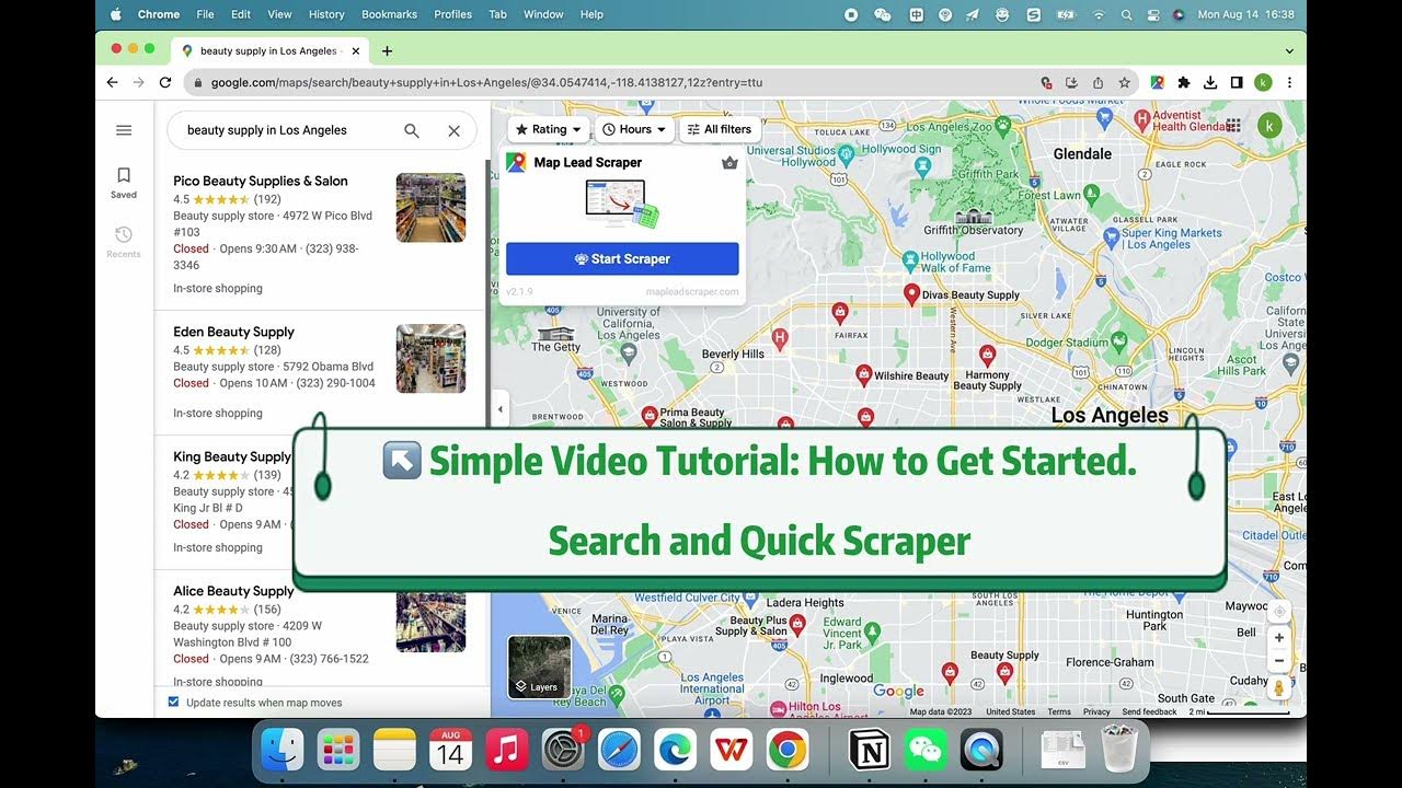 How to scrape google maps with instant data scraper？ - YouTube