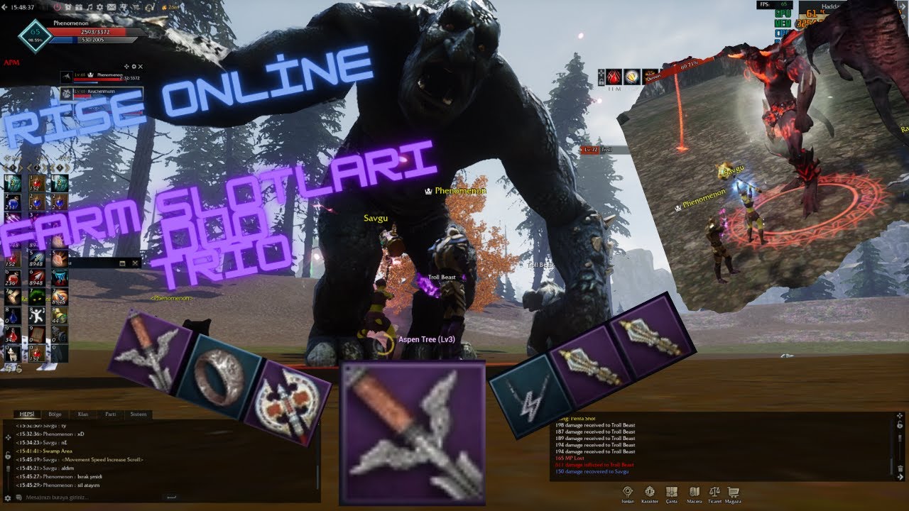 Rise online farm -#8- Runic, Undead King, Trol beast, Archdemon - YouTube