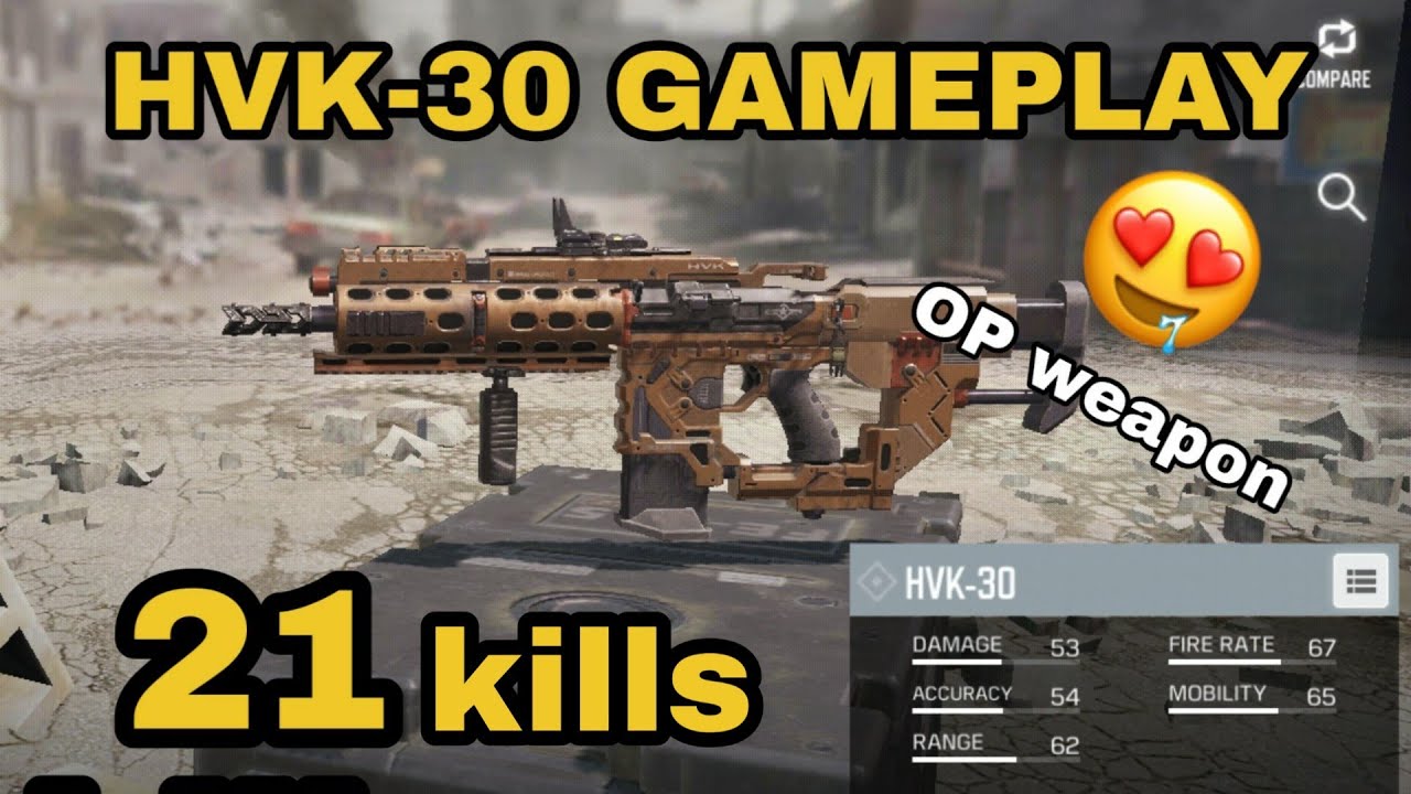 NEW WEAPON HVK-30 GAMEPLAY!CODM - YouTube