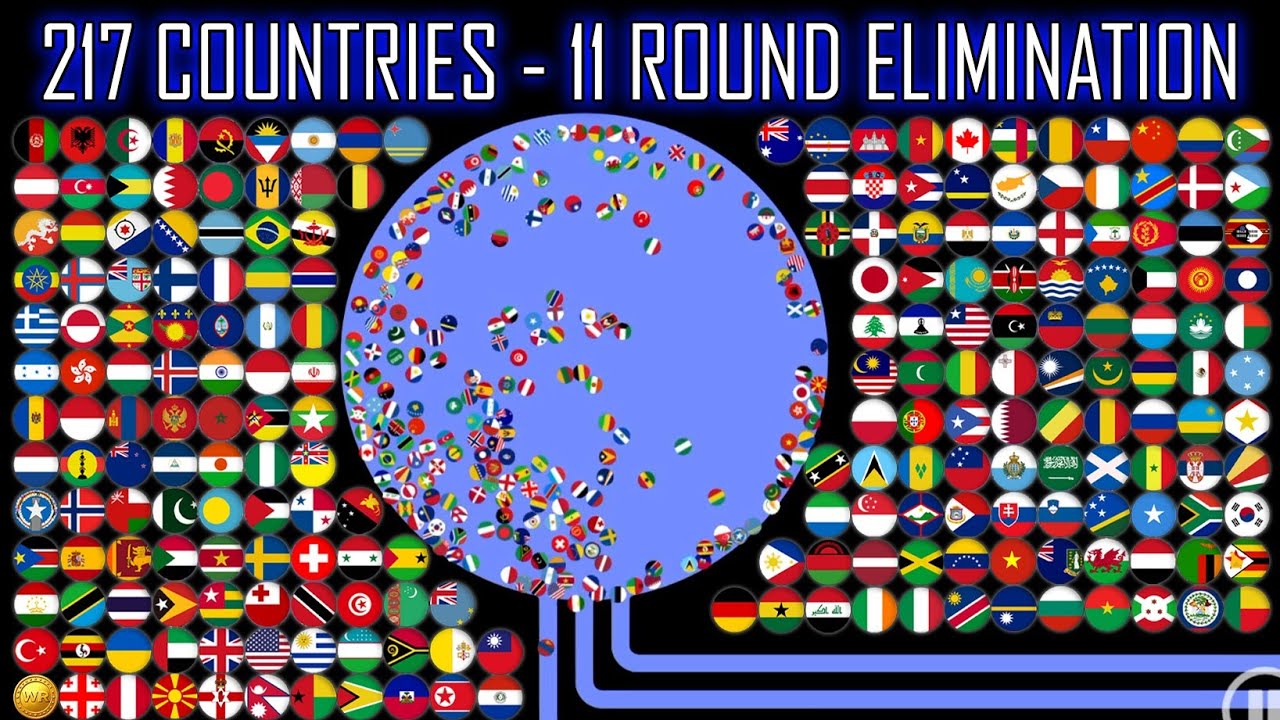 217 Countries - 11 Round Ultimate Eliminations | WORLD MARBLE RACE #70 ...