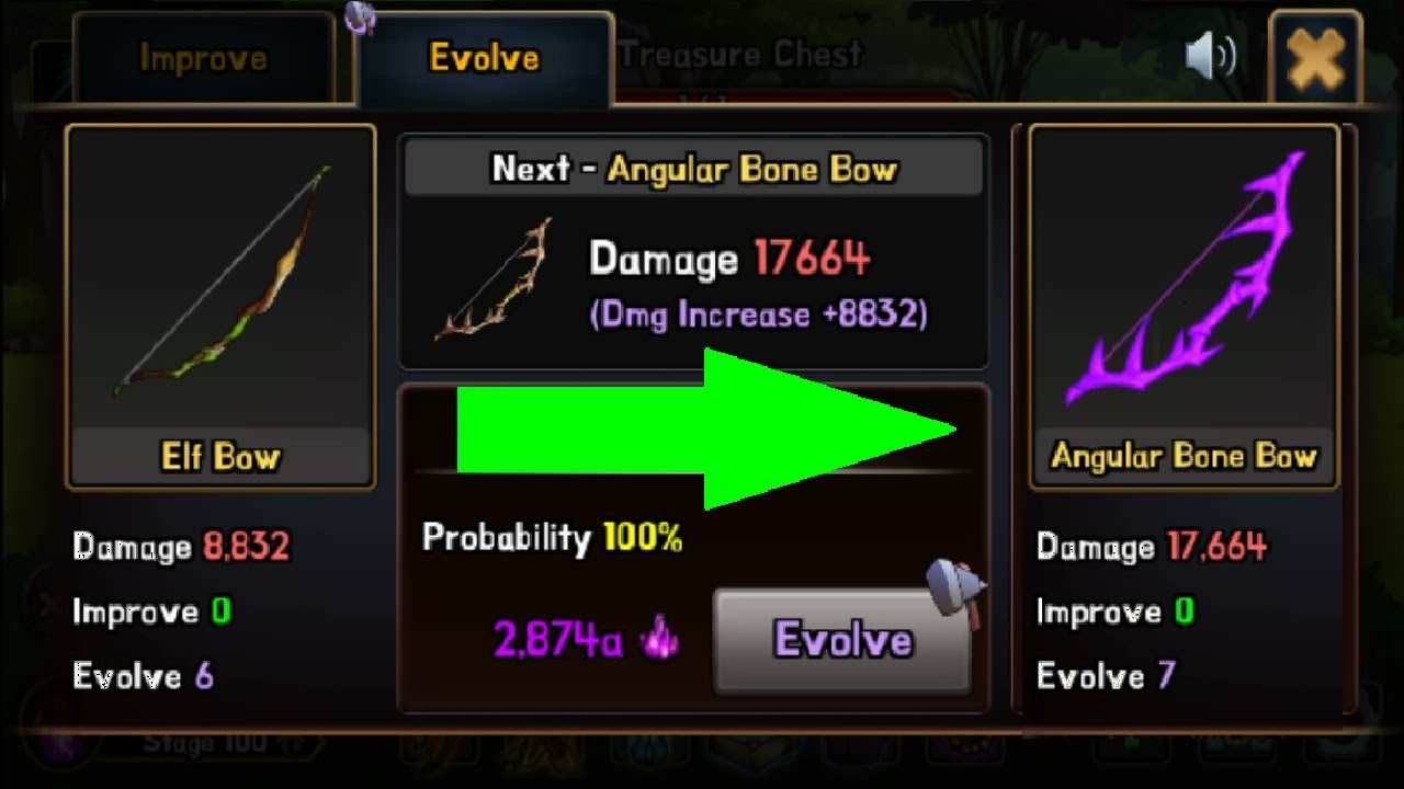 Seventh Bow Evolution - Angular Bone Bow | Grow Idle Archer - YouTube