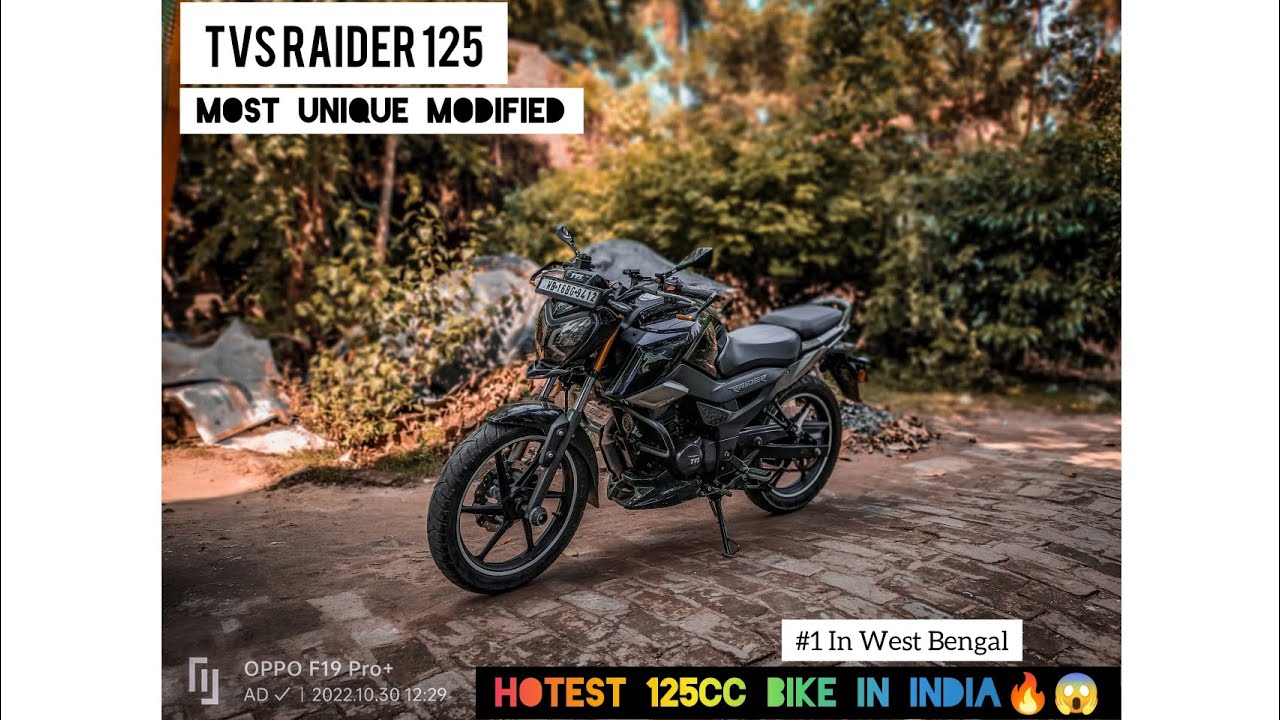 UNIQUE MODIFIED RAIDER 125🔥 ️| HOTEST 125CC IN INDIA |#tvsraider125 # ...
