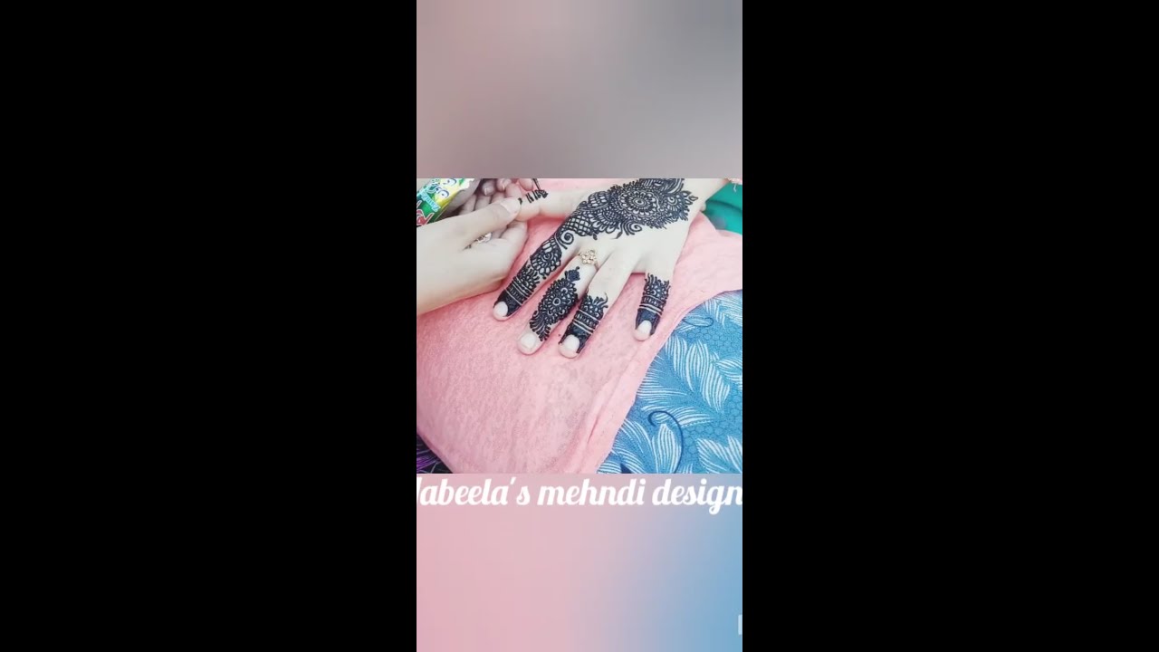 Simple bail mehndi design for back side of hand. - YouTube