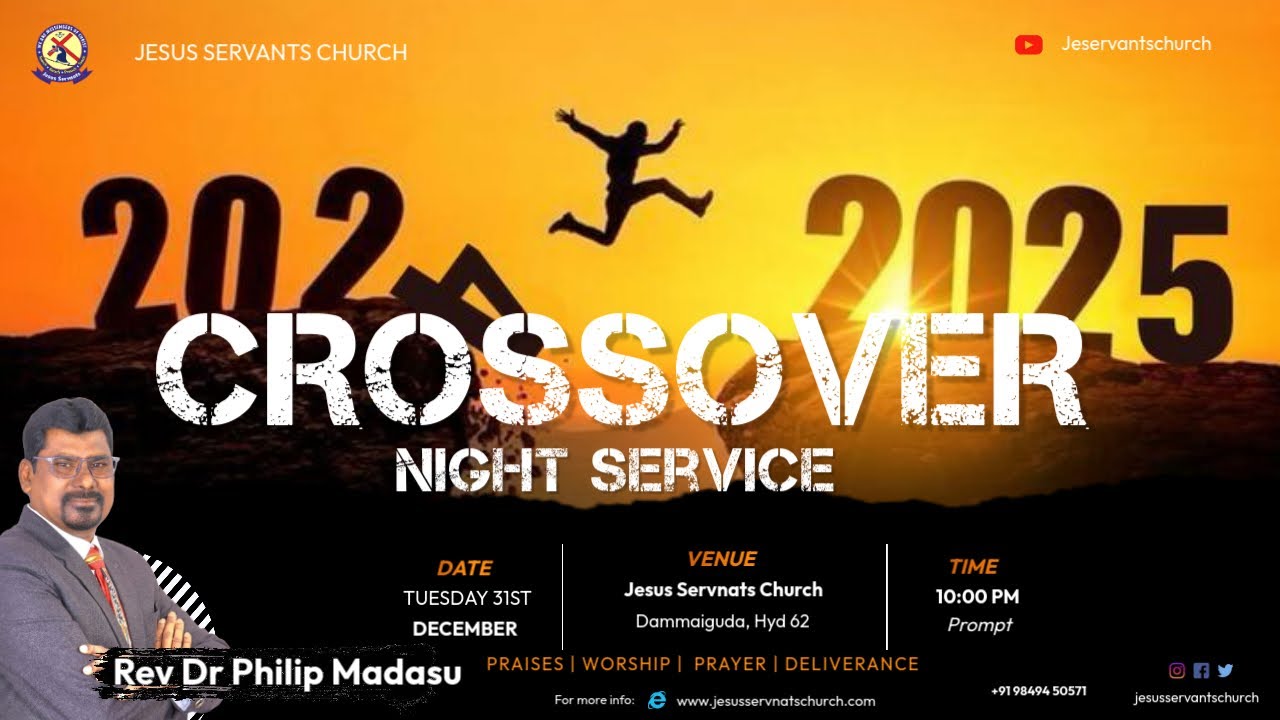 New Year Cross Over Church Service 2024 | A Night of Worship ...