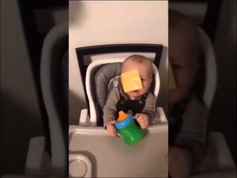 Mom throws cheese on babys face - YouTube