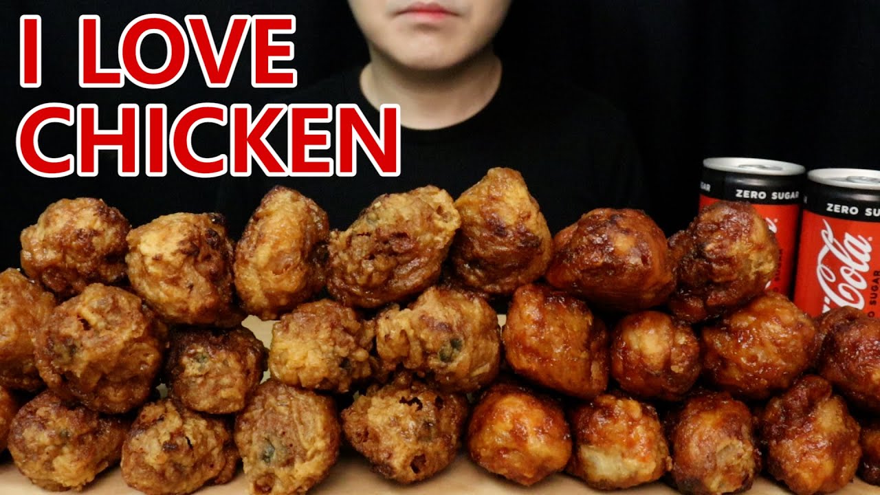 ASMR Fried Chicken Mukbang Eating Show - YouTube