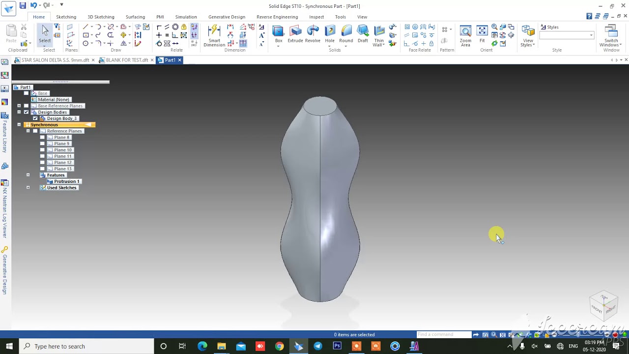 How to use loft command in Solid Edge - YouTube
