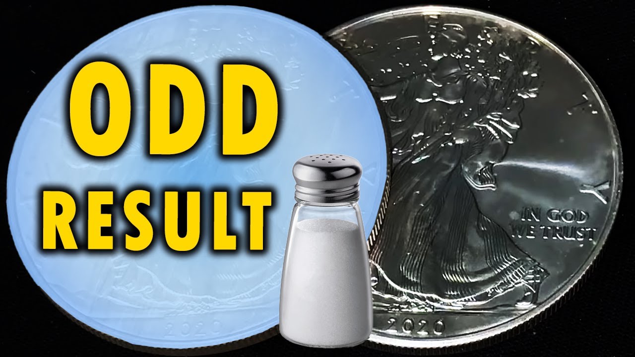 UNEXPECTED RESULT!! Revealing A Silver Eagle COVERED In SALT For OVER 2 ...