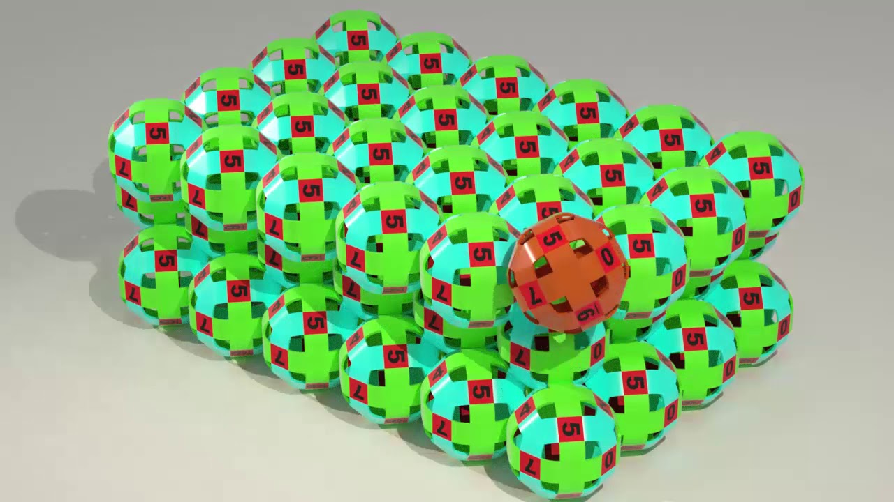 Arrangement and motions of 3D Catoms robots - YouTube