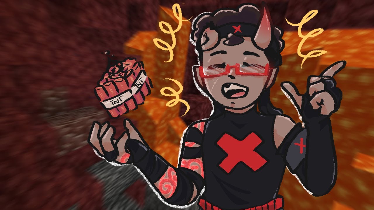 Eryn, a Nerd, goes Mining in the Nether! - YouTube