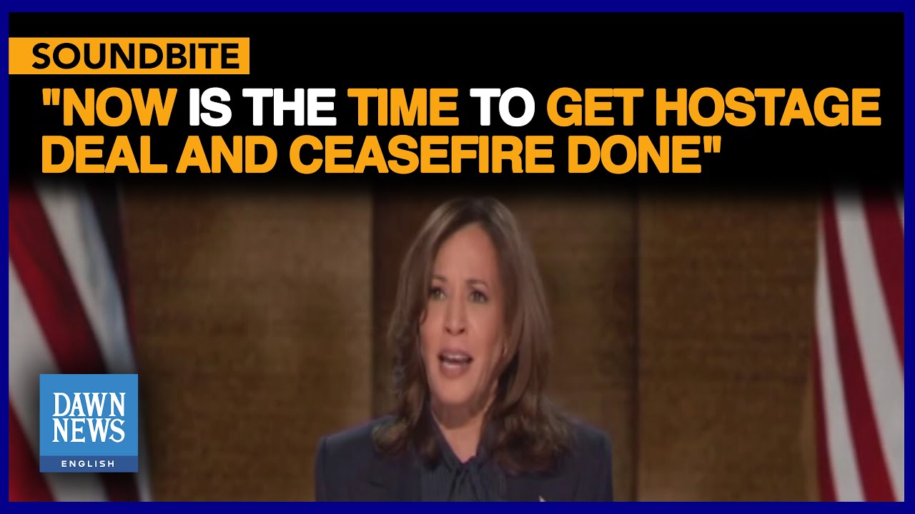 Kamala Harris Says ‘Now Is The Time’ For Gaza Ceasefire And Hostage ...