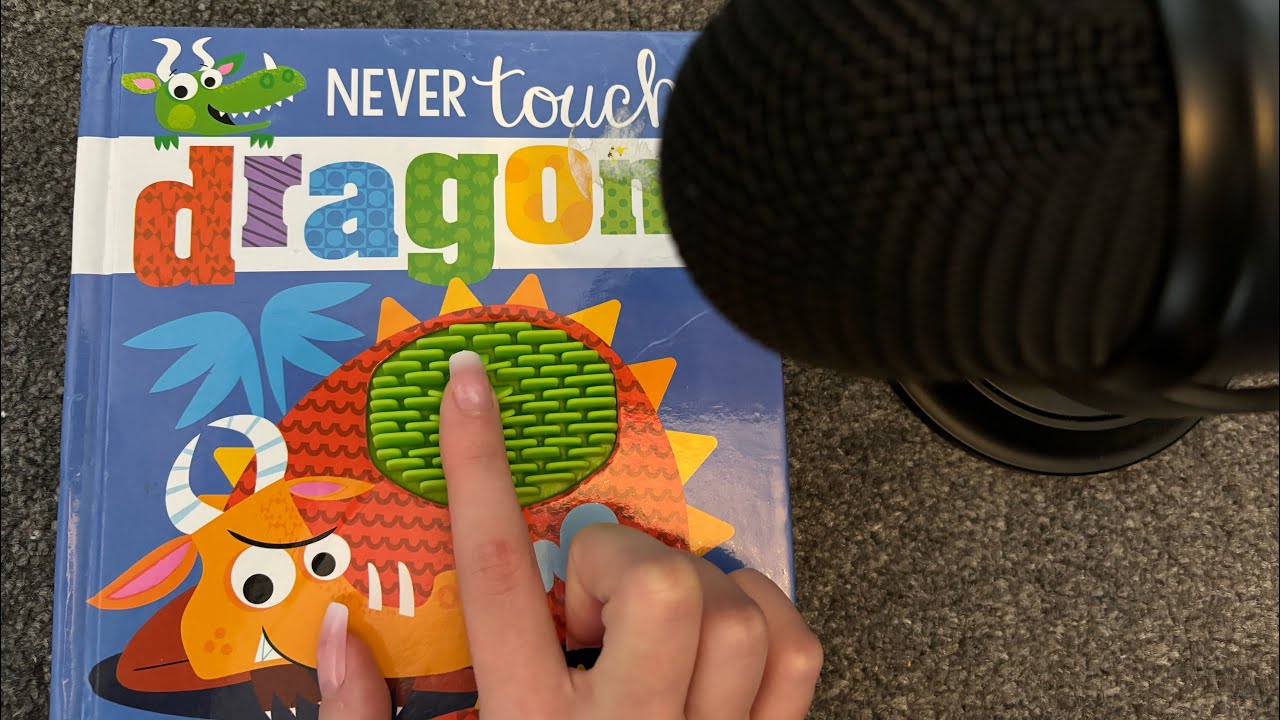 ASMR || Children’s sensory book tracing & tapping - YouTube