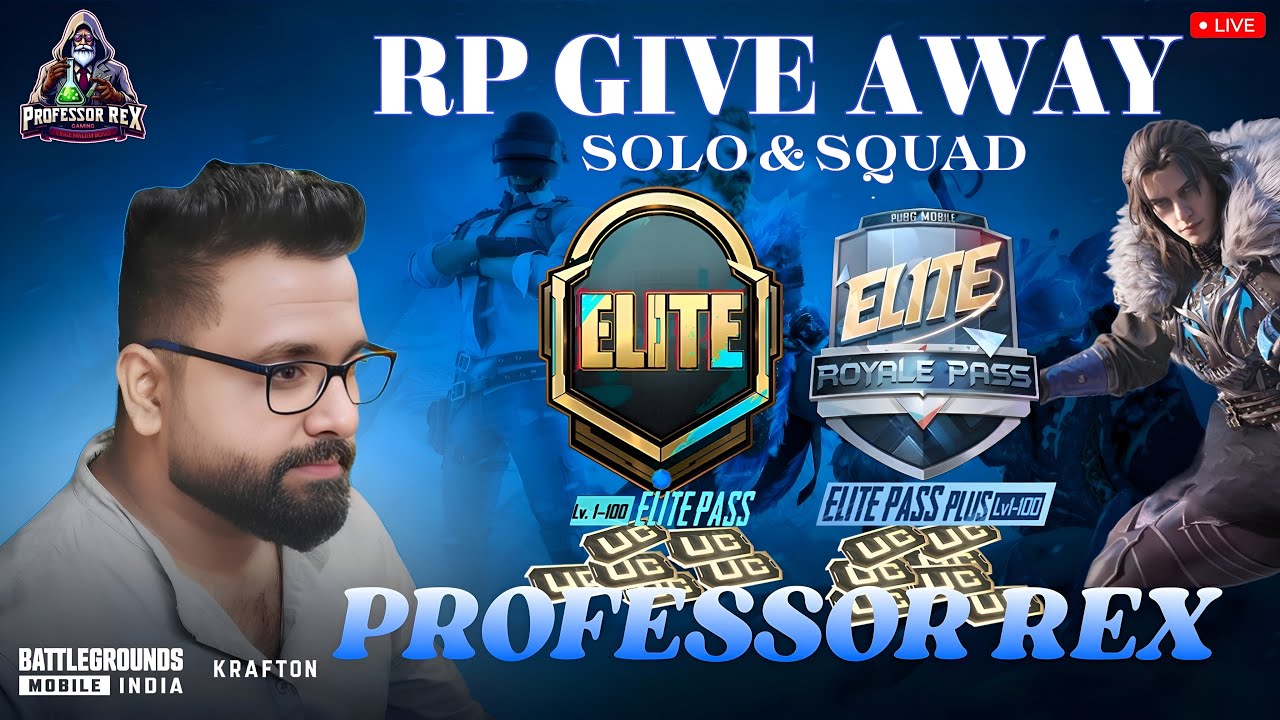 RP Give Away Matches | Solo & Squad | Professor Rex Gaming #Live - YouTube