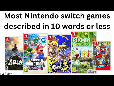 Most first party switch games described in 10 words or less - YouTube