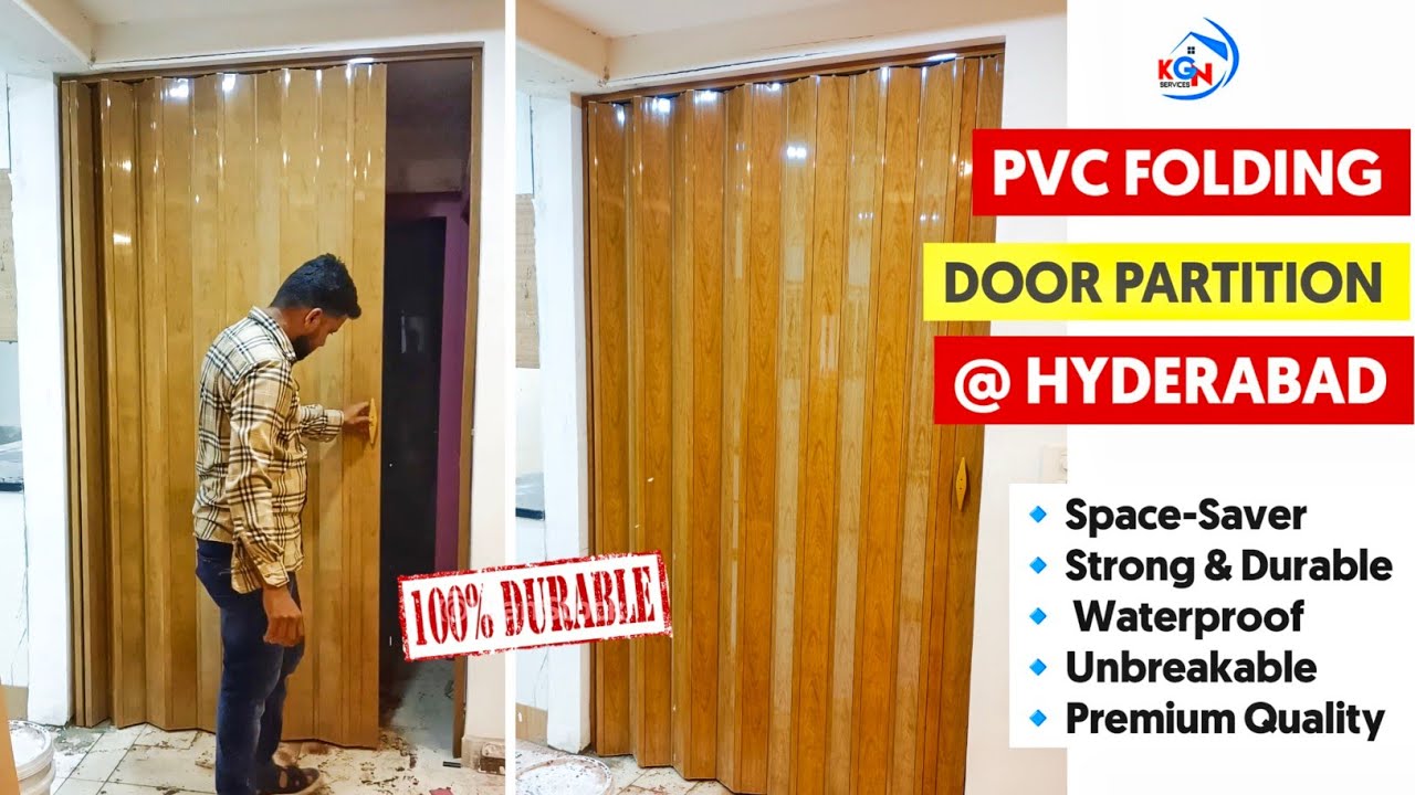PVC Folding Door Partition / Space-Saver / Strong & Durable 📞 ...