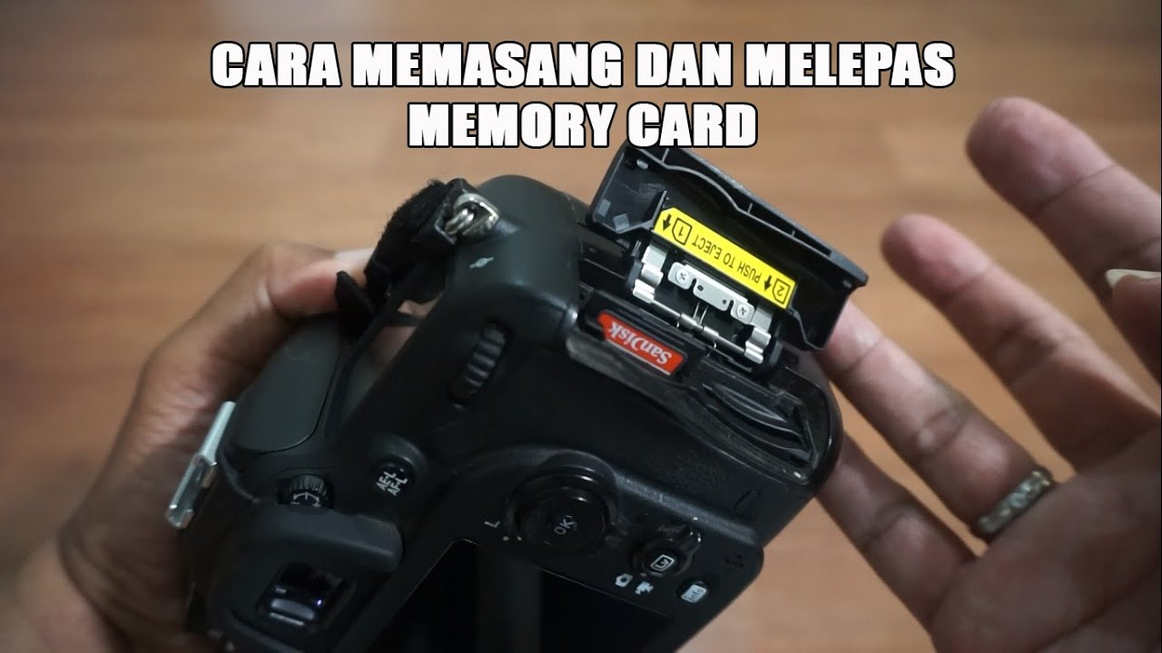 Cara Memasang memory card di kamera Nikon - belajar fotografi - YouTube