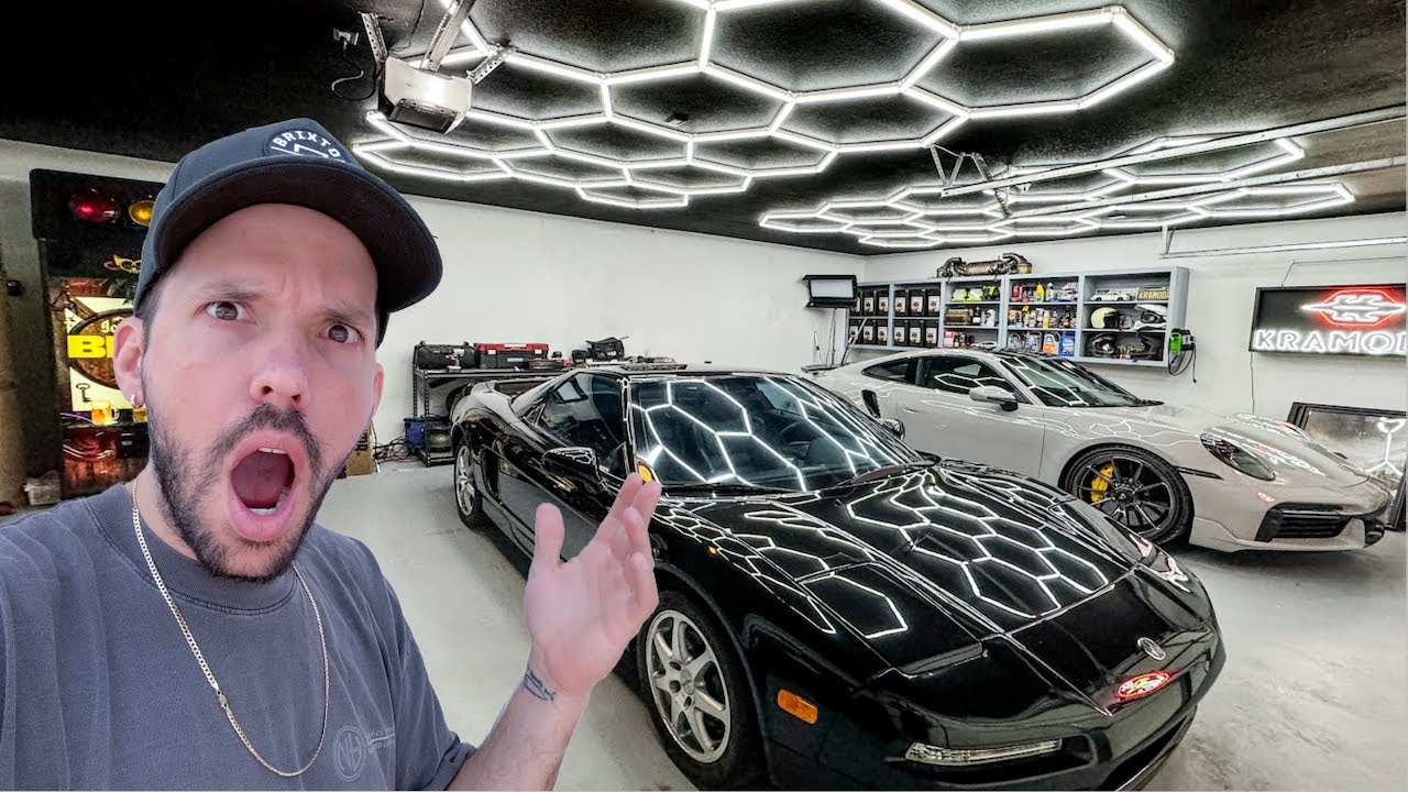 GARAGE TRANSFORMATION AND RACING SIM! - YouTube