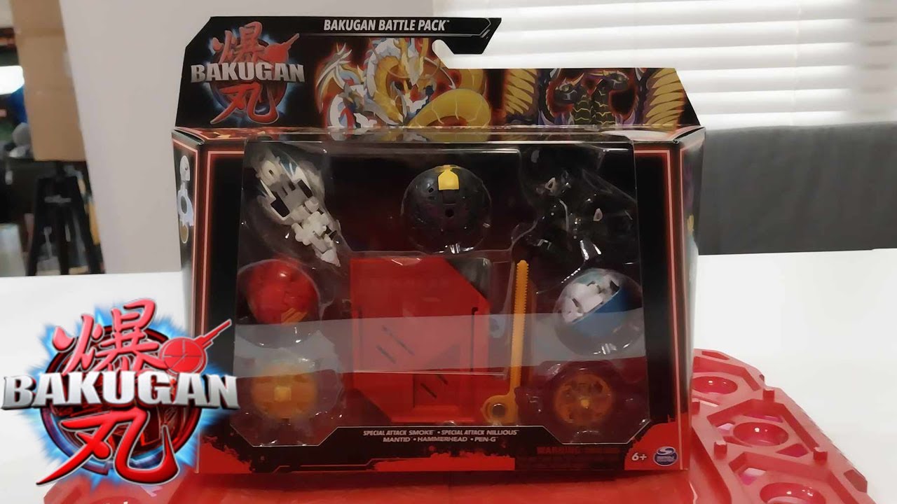 Bakugan Generation 3: White Smoke and Black Nillious Five Pack Unboxing ...