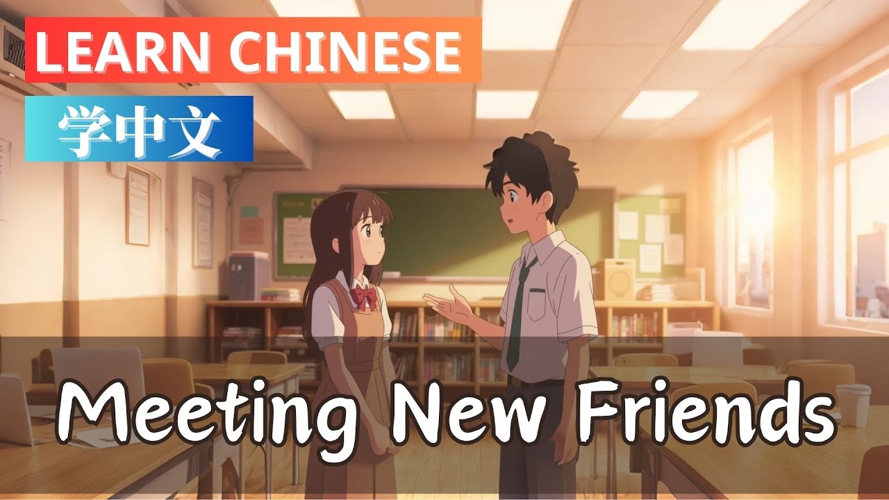 🔥Learning Chinese: Meeting new friends. (Normal Speed x1 + Slow x2 ...