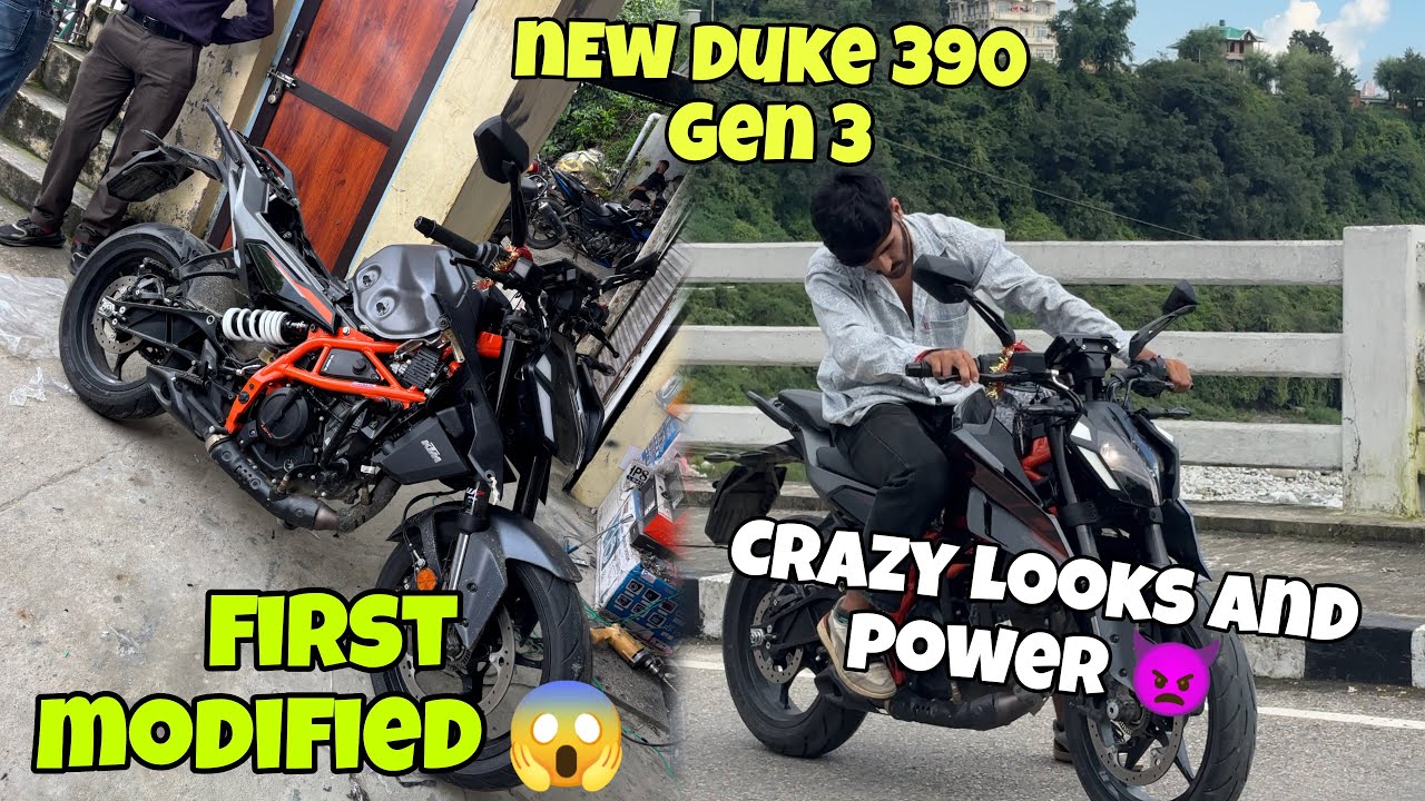 New Duke 390 Gen 3 ma 1 modified 😈 390 Gen 3 power 💀 - YouTube