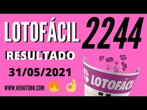 🍀 Resultado Lotofácil 2244