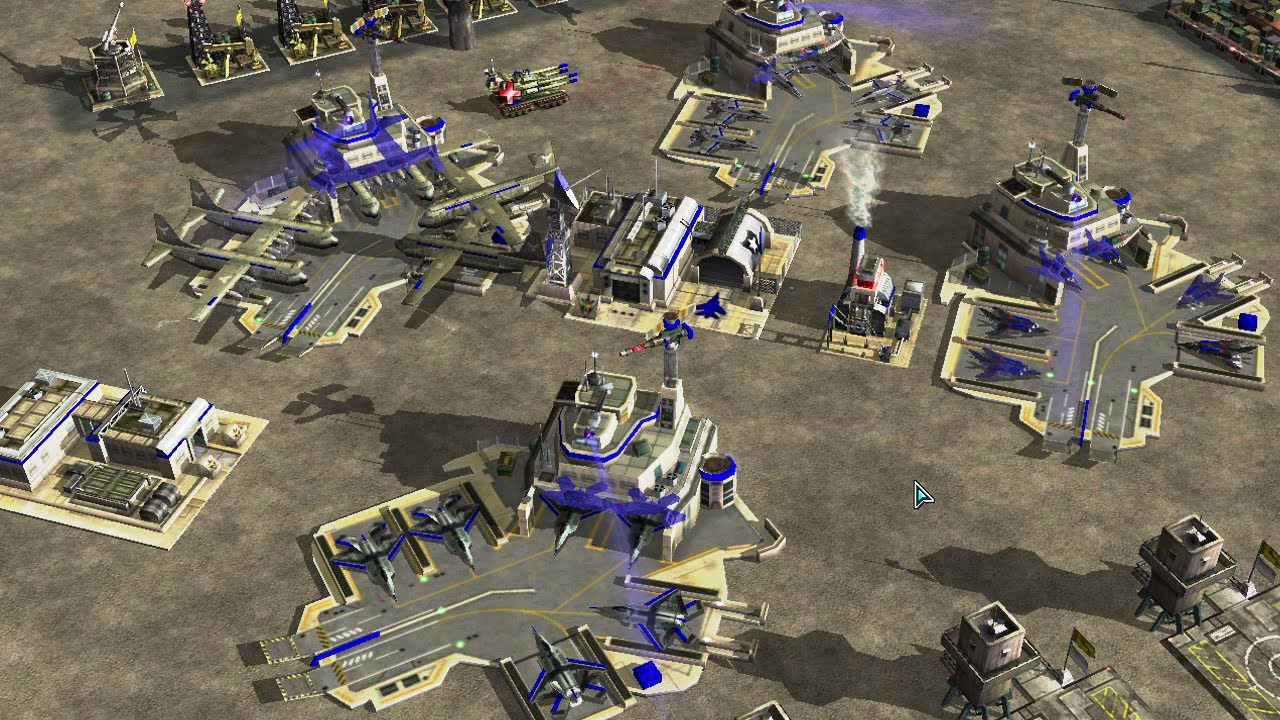 USA Air Force vs 7 GLA Command & Conquer Generals - Project Raptor War ...