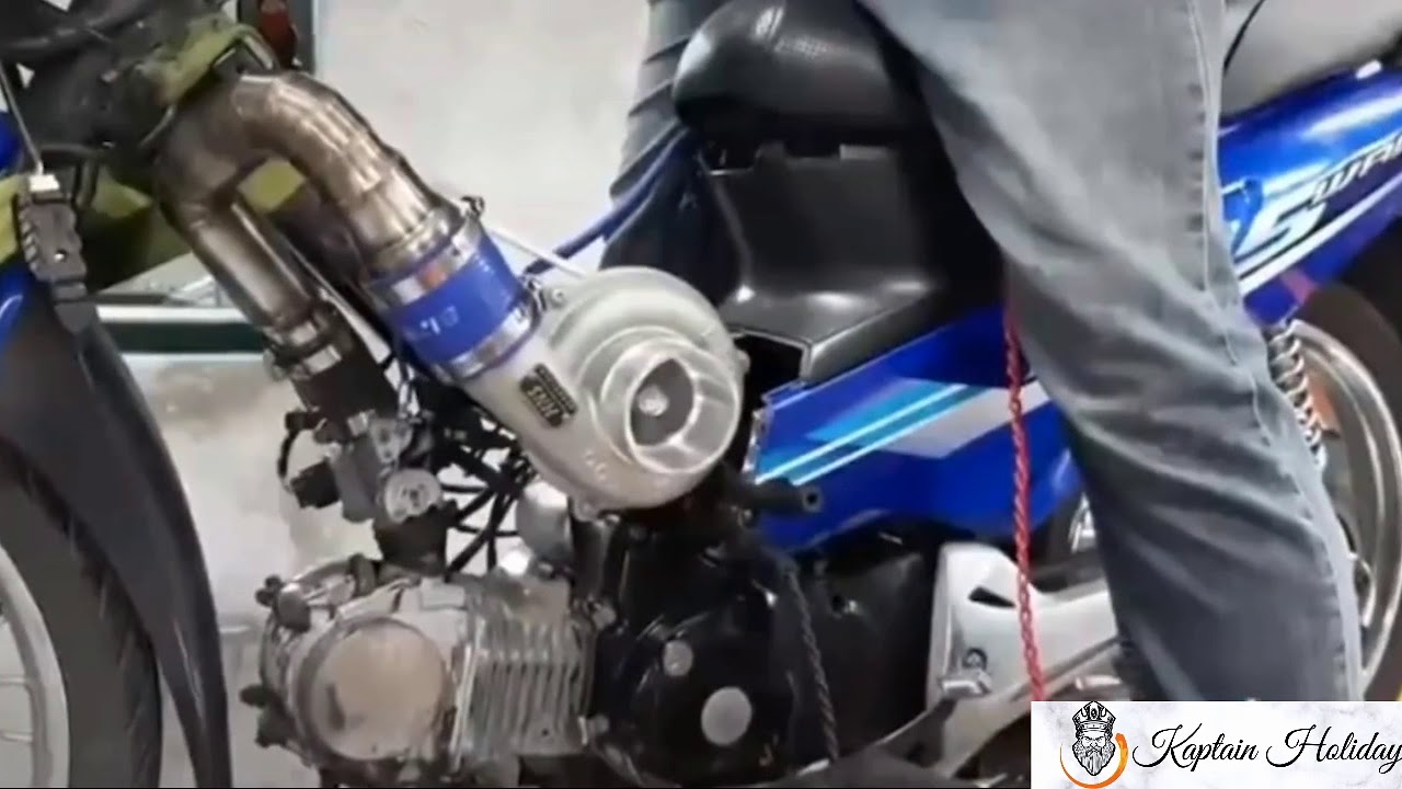 Super modified Wave 125 turbo drag racing wave 125 turbo drag racing ...