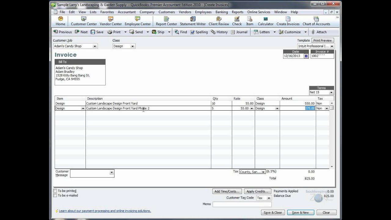 QuickBooks Training Videos: Enter Subtotals - YouTube