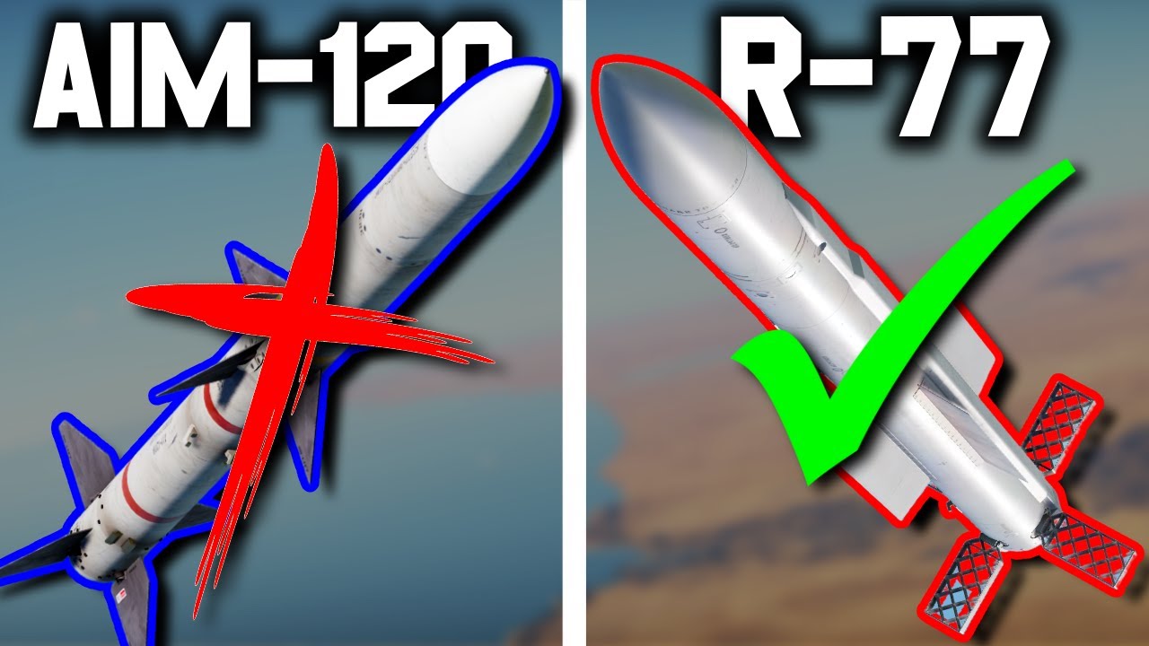 AIM-120 Vs R-77 BVR Fight In WarThunder - YouTube