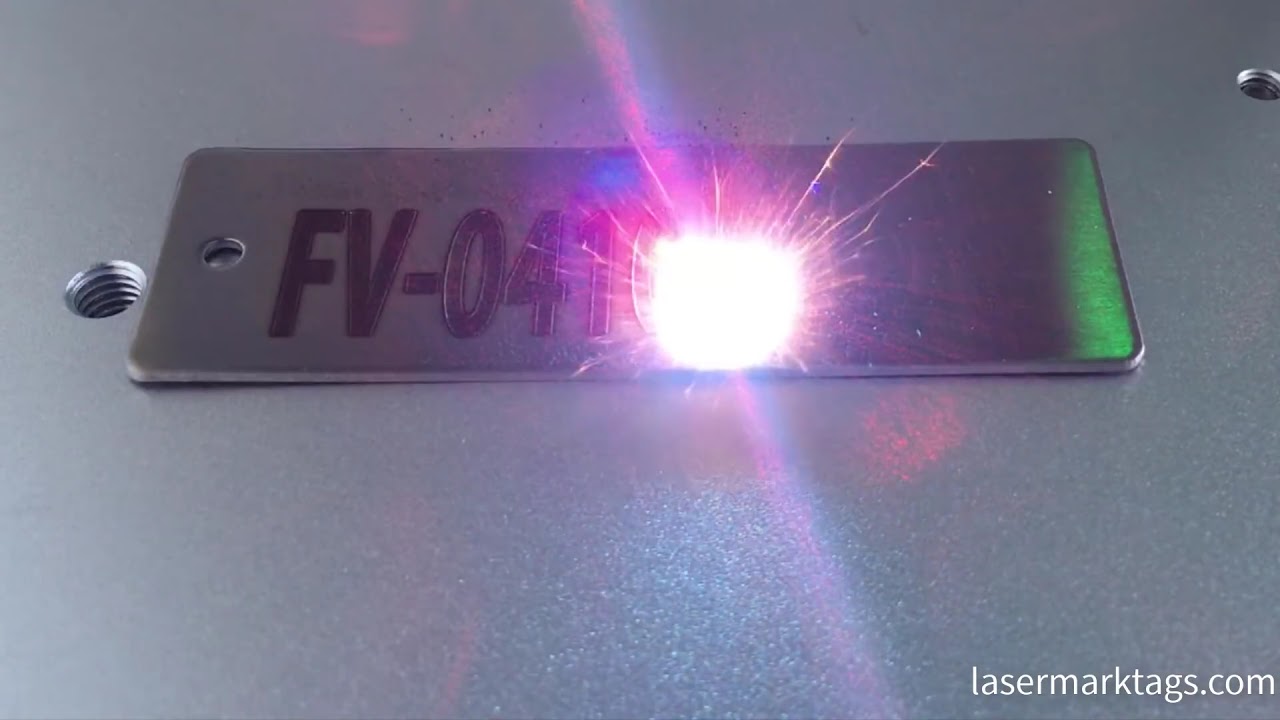 Laser Marked Equipment ID Tags - YouTube