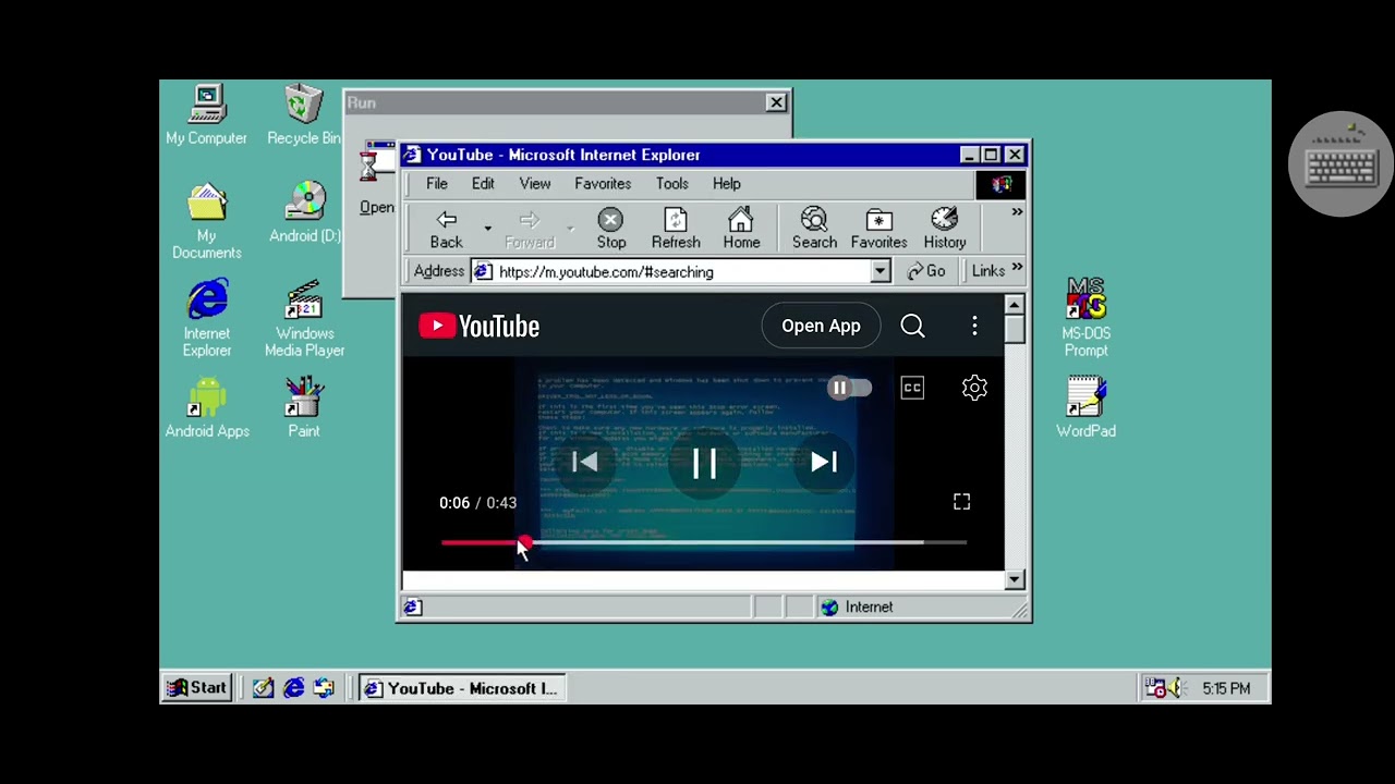 Windows 98 BSOD 5977 - YouTube