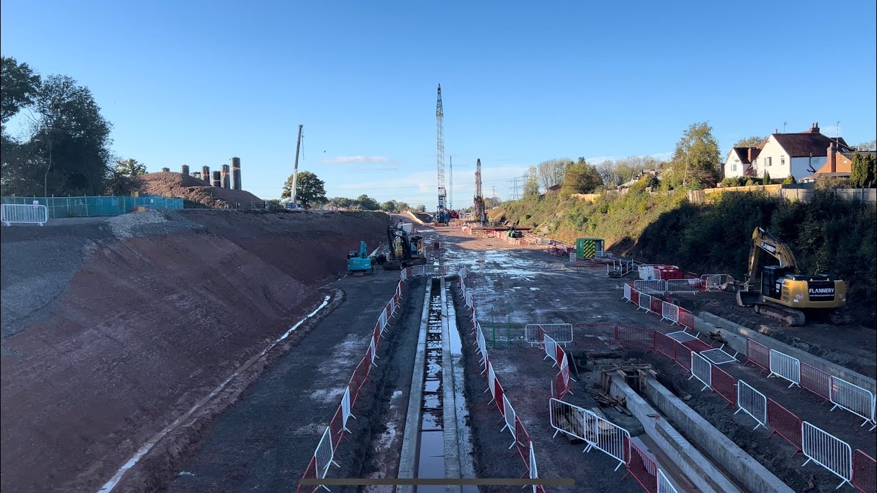 High Speed 2 .Burton Green. 🚝 UK Rail Project 30/10/2022 - YouTube