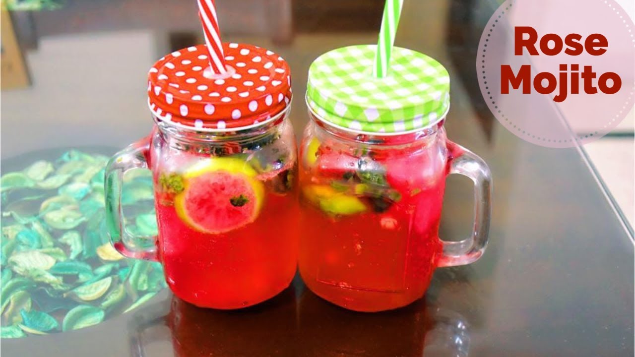 Red Mojito | Rose Mojito | Mocktail Drinks 🍷 - YouTube