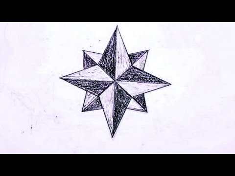 How to draw star | Star drawing easy for beginners | How to draw - YouTube