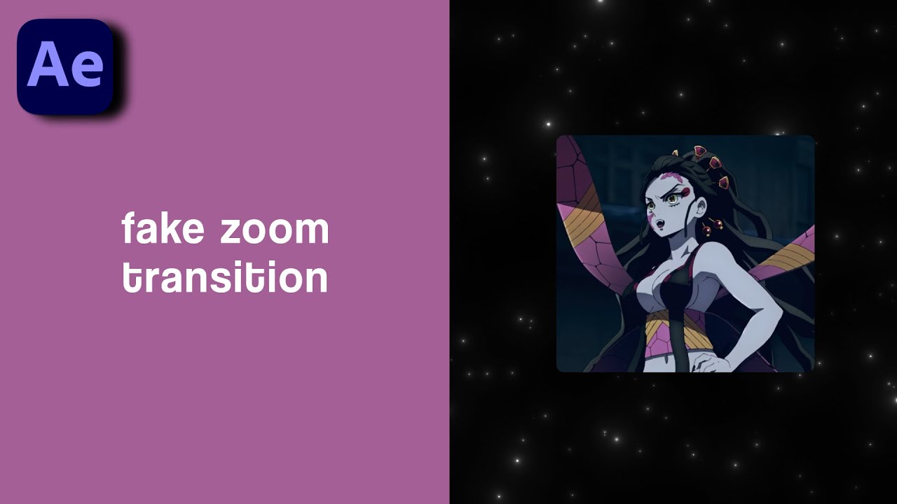 fake zoom transition | after effects tutorial - YouTube