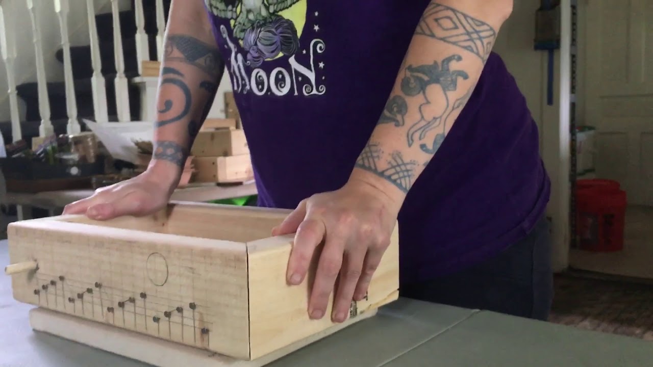 Extruding clay, cutting extrusions, and stamping - YouTube