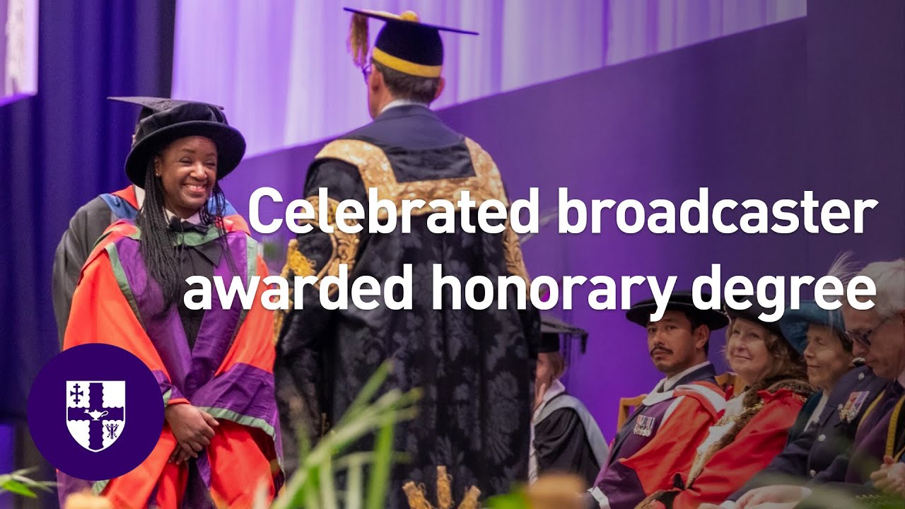 Diane-Louise Jordan awarded honorary degree - YouTube