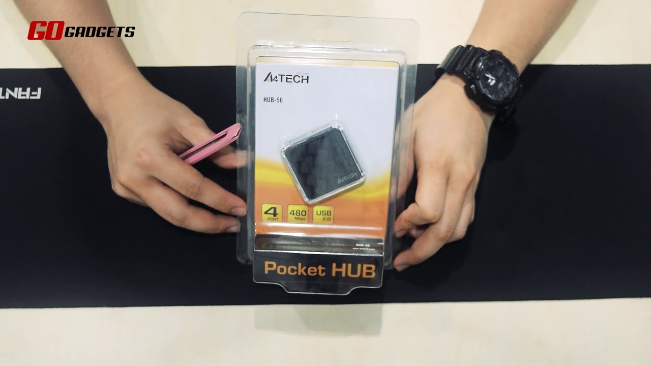 UNBOXING | A4tech 4 Port HUB 56 Pocket Hub Black USB 2.0 | GO GADGETS ...