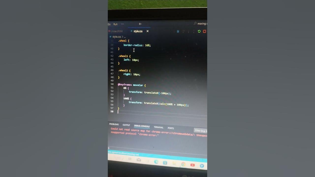 moving car html coding #coading #html #shorts #programming - YouTube