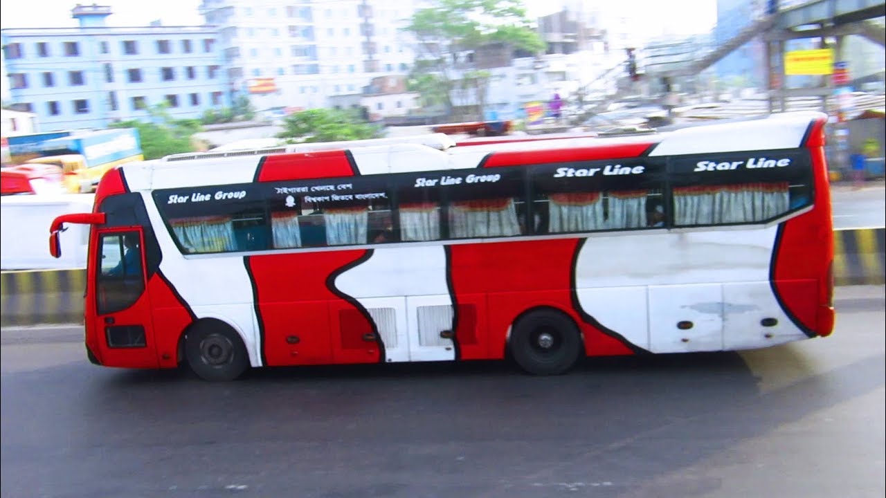 Hino AK1J AC Buses 2019 Star Line Running Video - YouTube