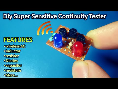 diy continuity tester - for beginners।😱High Sensitiv continuity tester circuit