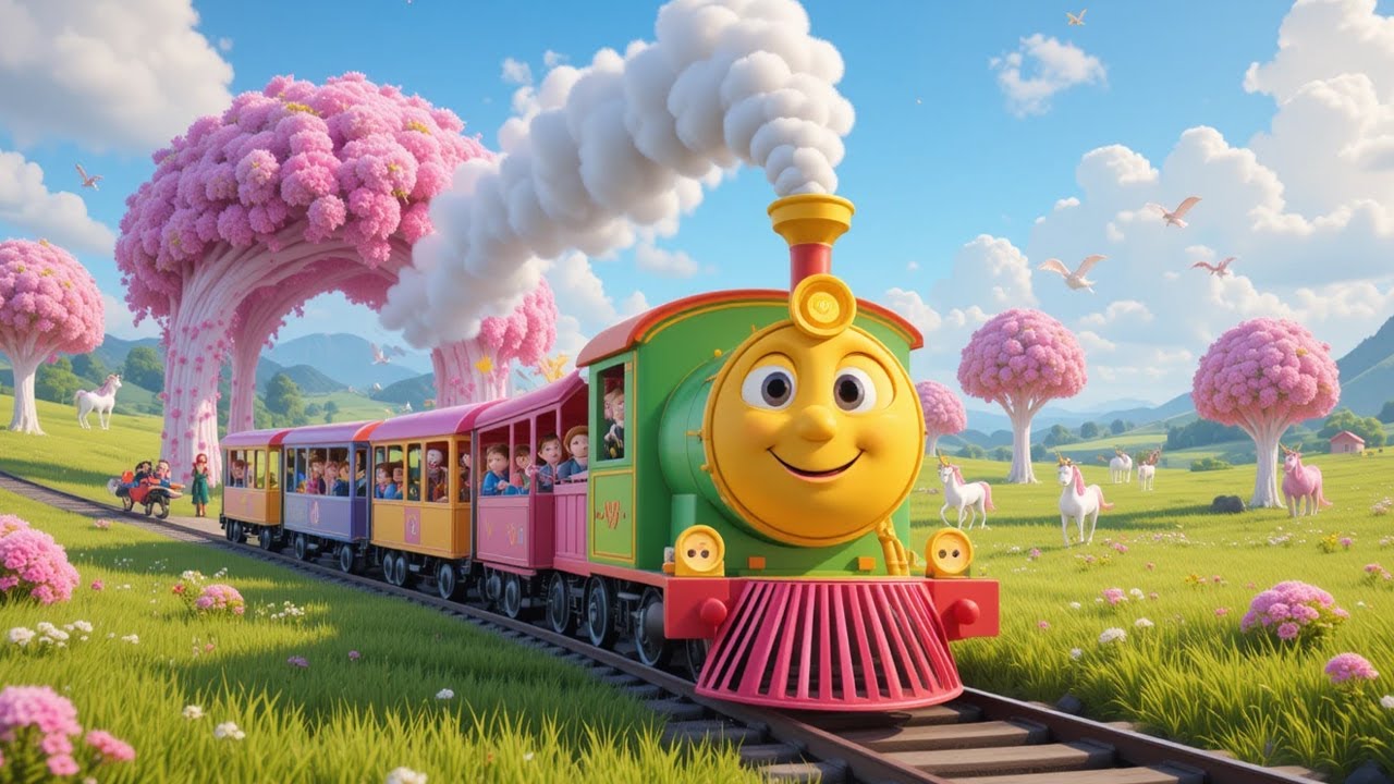 Choo Choo Train Song for Kids | Fun Baby Rhymes | Train Song Nursery ...