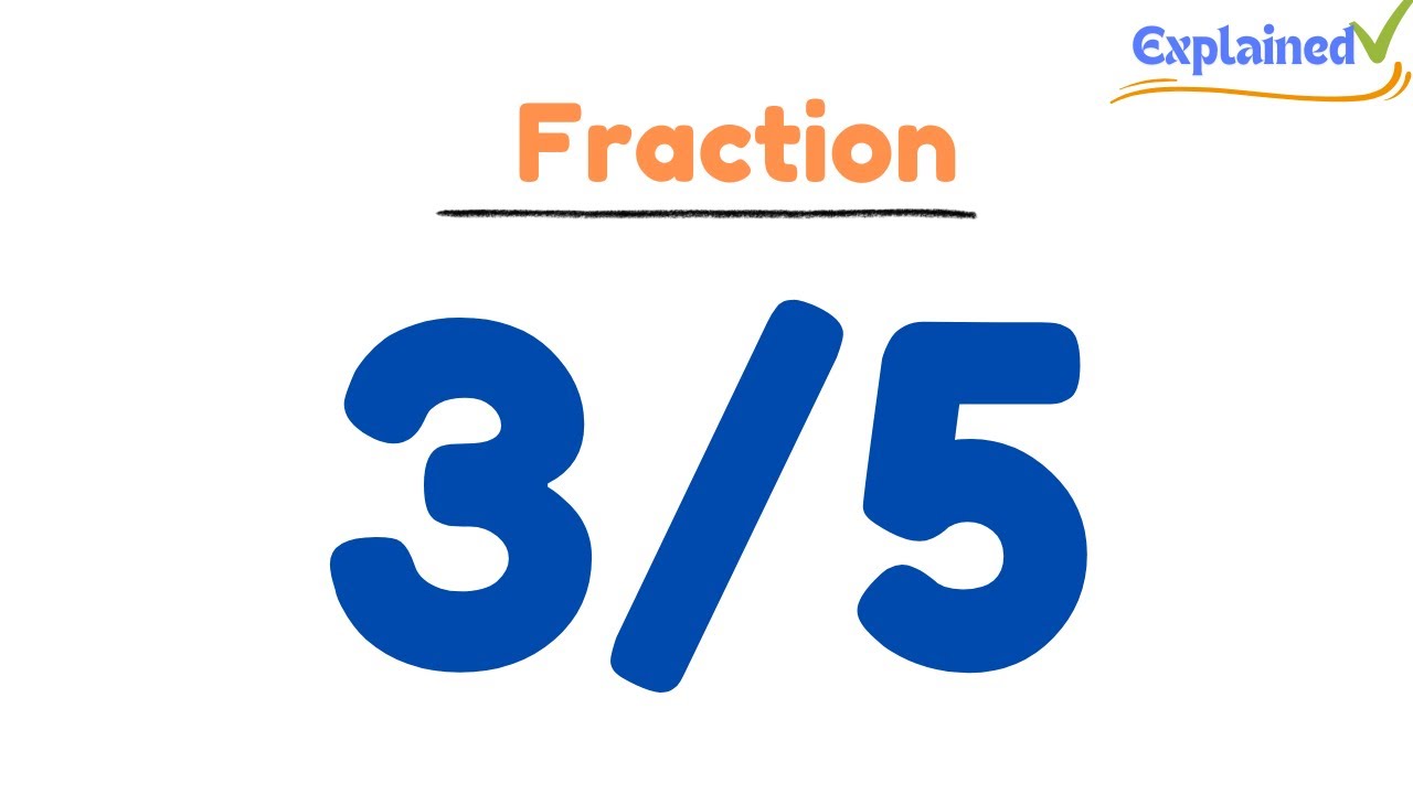 How to Simplify the Fraction 3/5 - YouTube