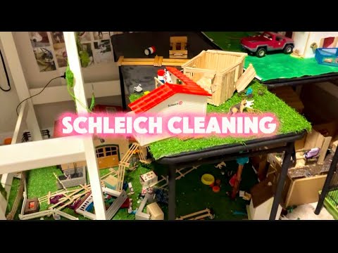 Cleaning My Schleich Setup - YouTube