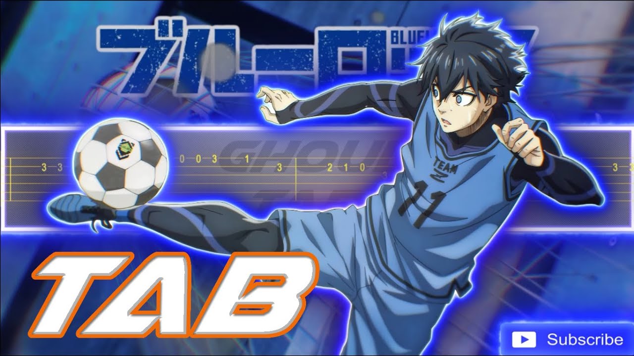 BLUELOCK Opening 1 - Chaos ga Kiwamaru (Guitar Tab 譜 Tutorial) - YouTube