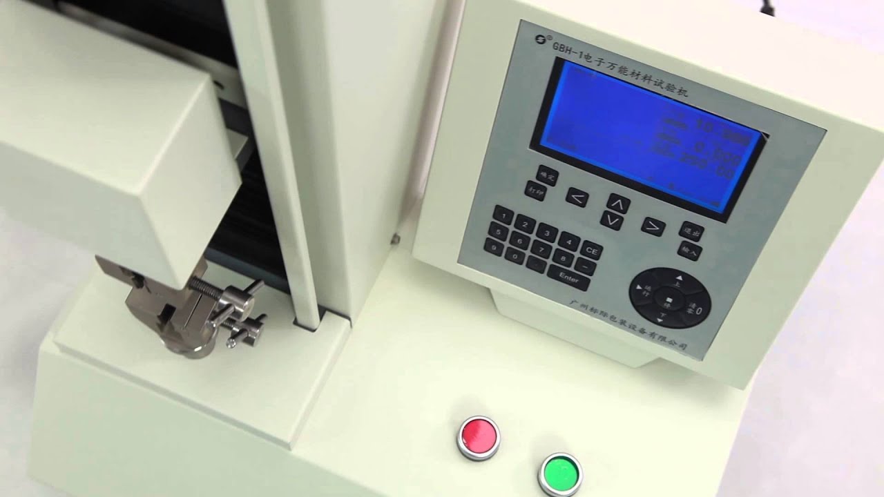 Electtronic Tensile Tester GRC AND GBPI INSTRUMENTS - YouTube